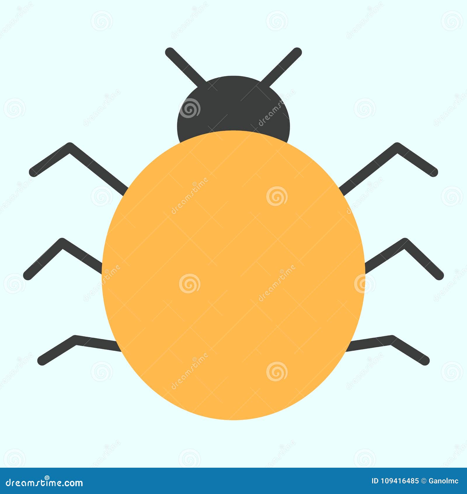 Bug Icon. Vector Simple Minimal 96x96 Pictogram Stock Vector ...
