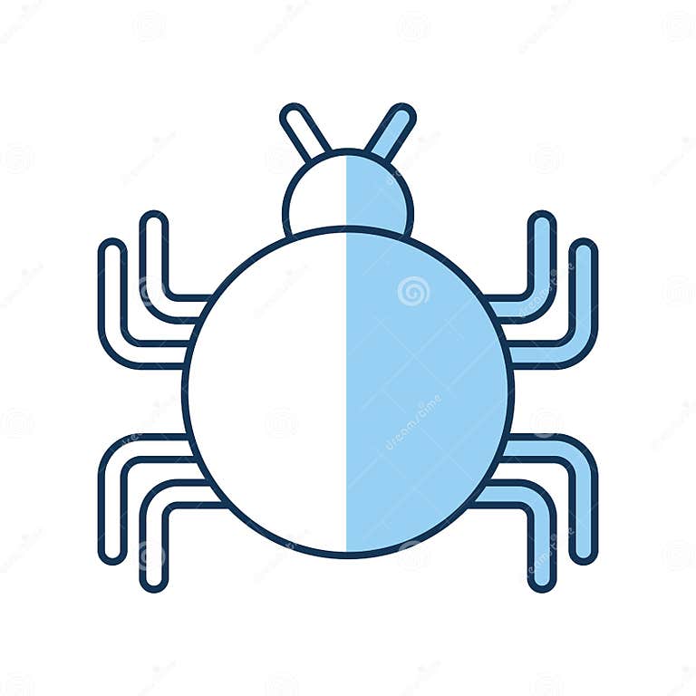 Bug infection virus icon stock vector. Illustration of danger - 95188823