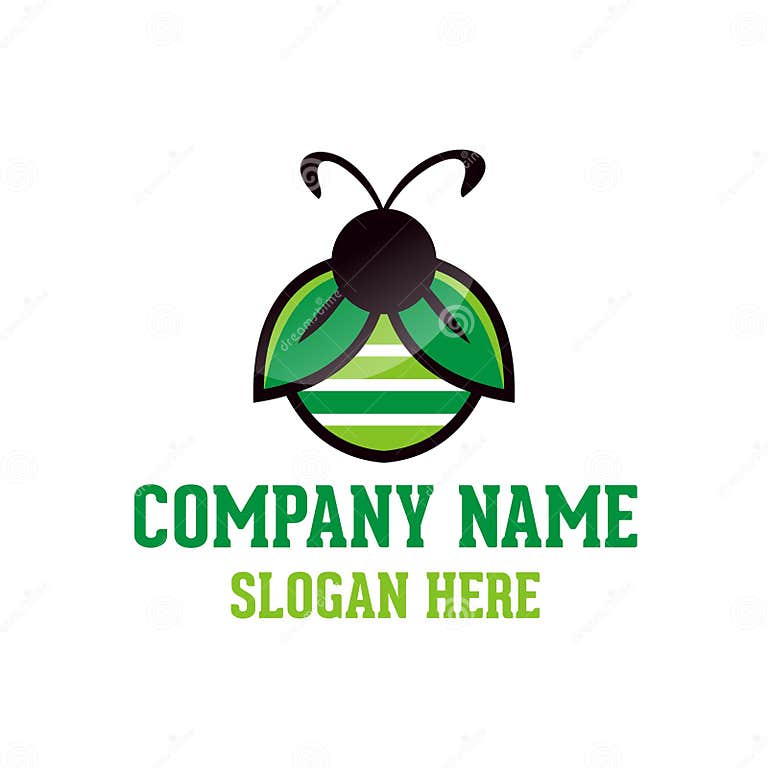 Bug logo design stock vector. Illustration of hive, logotype - 121708866