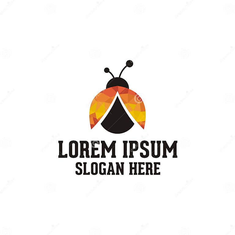 Bug logo design stock vector. Illustration of outline - 121758314