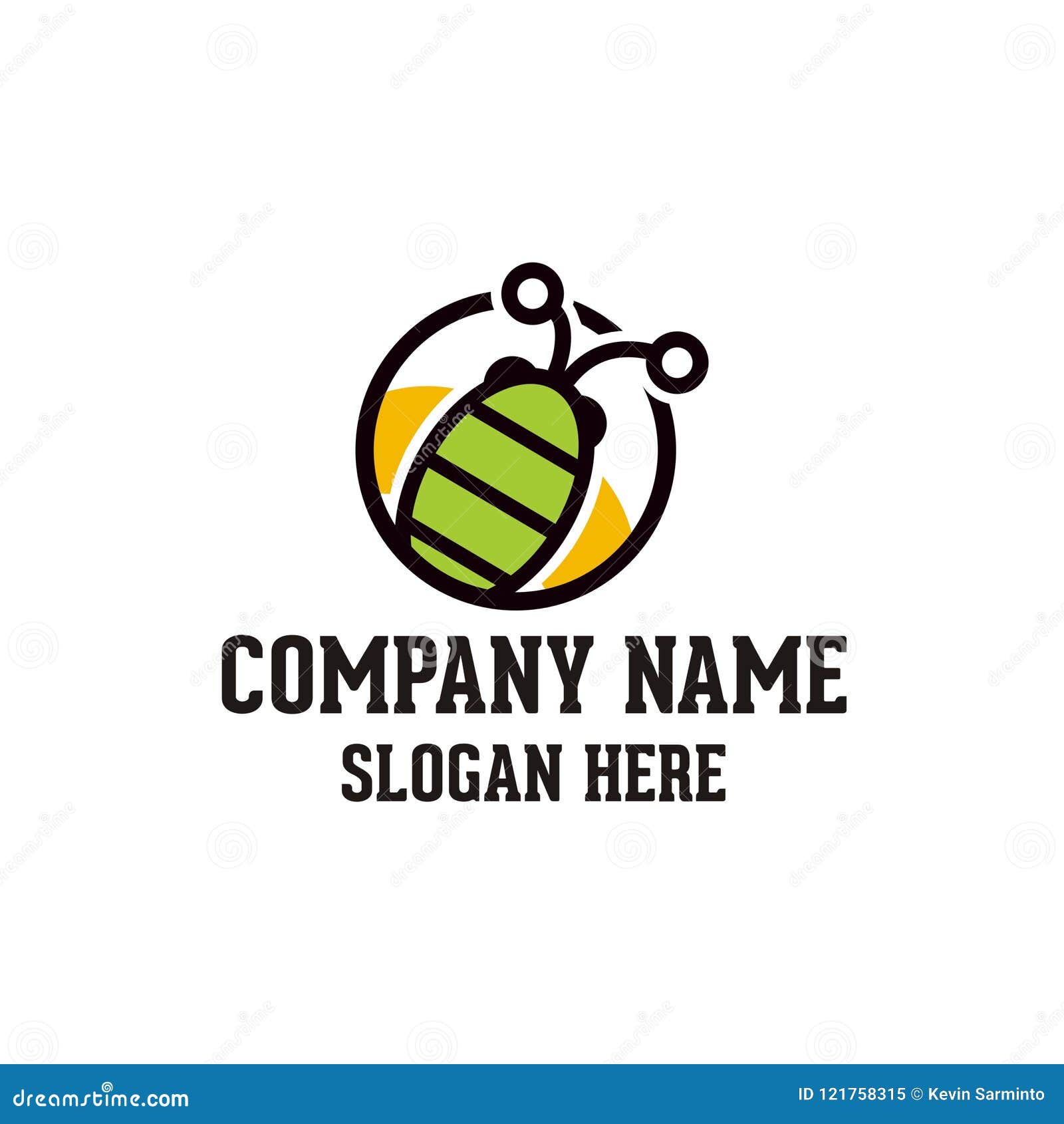 Bug logo design stock vector. Illustration of abstract - 121758315