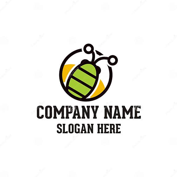 Bug logo design stock vector. Illustration of abstract - 121758315