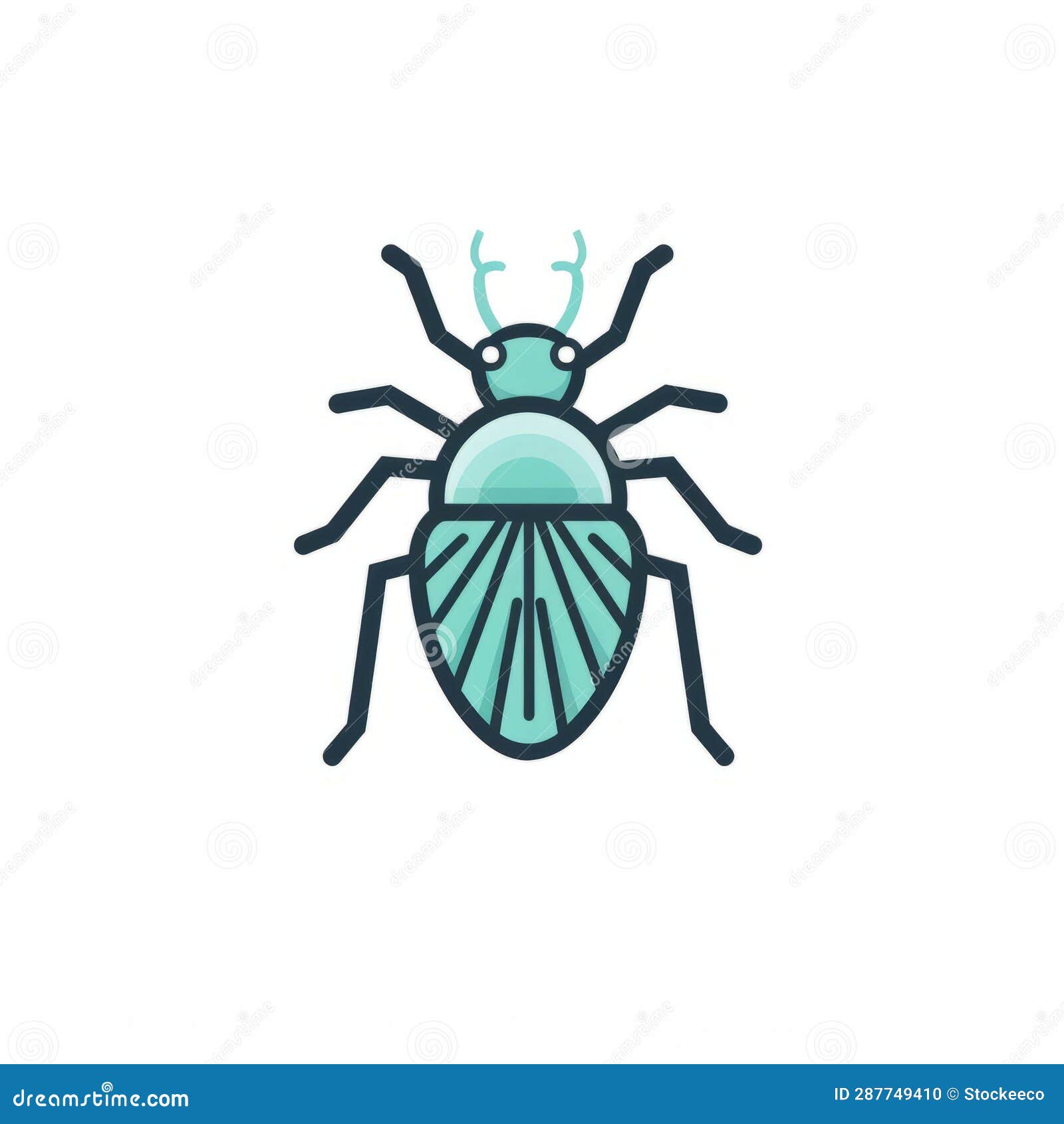 Aphid Icon Vector Illustration - Bold Outlines, Flat Colors Stock ...
