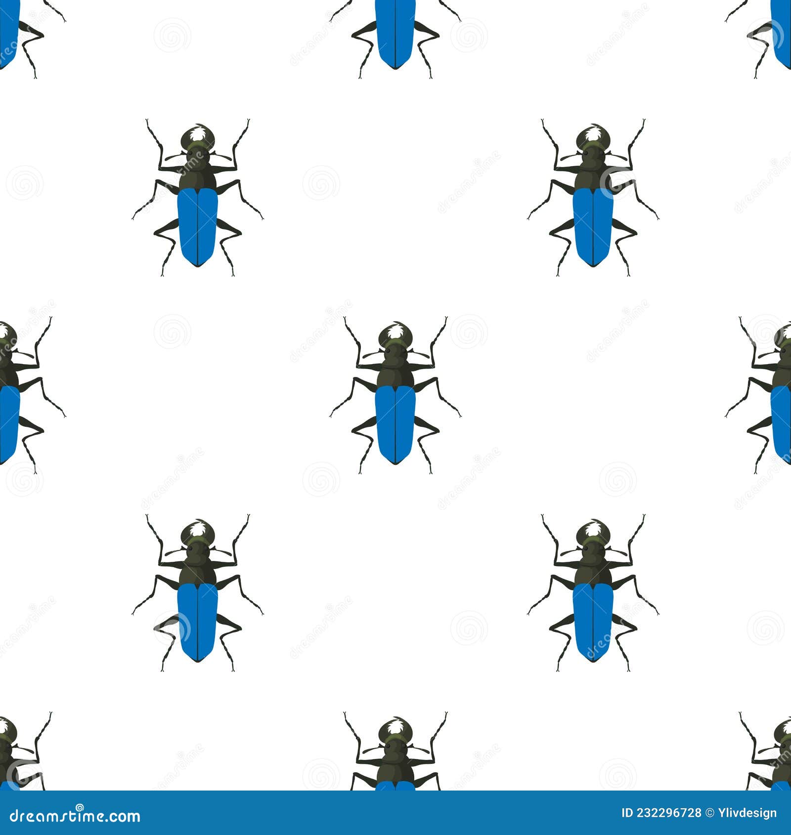 Bug Pattern Seamless Vector Stock Illustration - Illustration of virus ...
