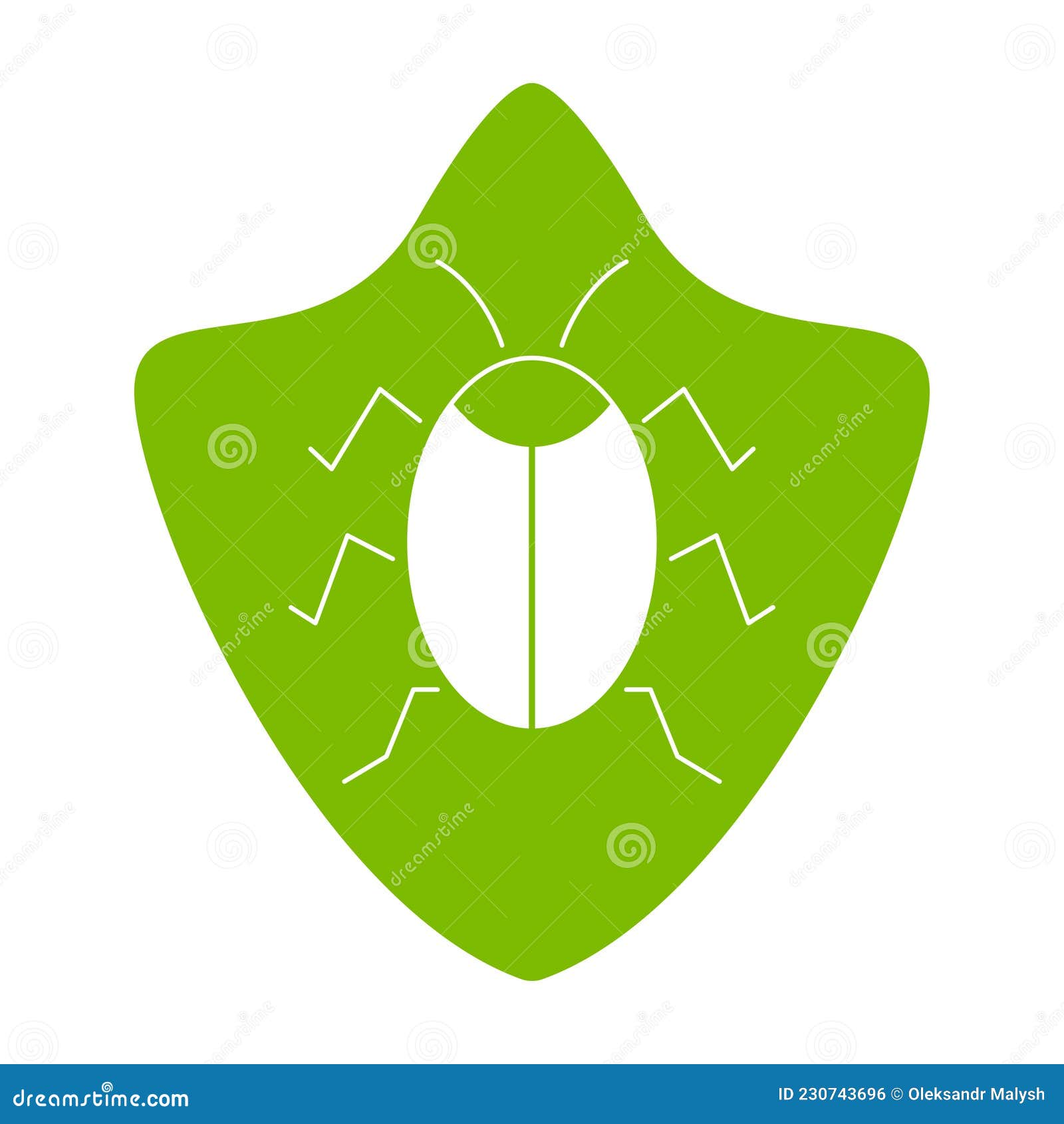 Bug Protection Icon Vector Illustration Design Isolated Stock Vector ...