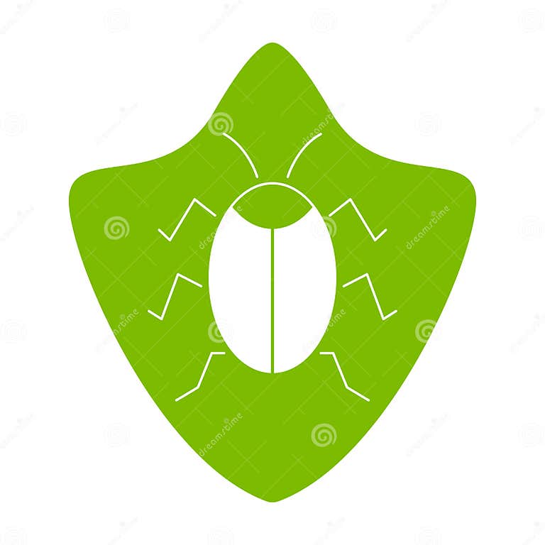Bug Protection Icon Vector Illustration Design Isolated Stock Vector ...
