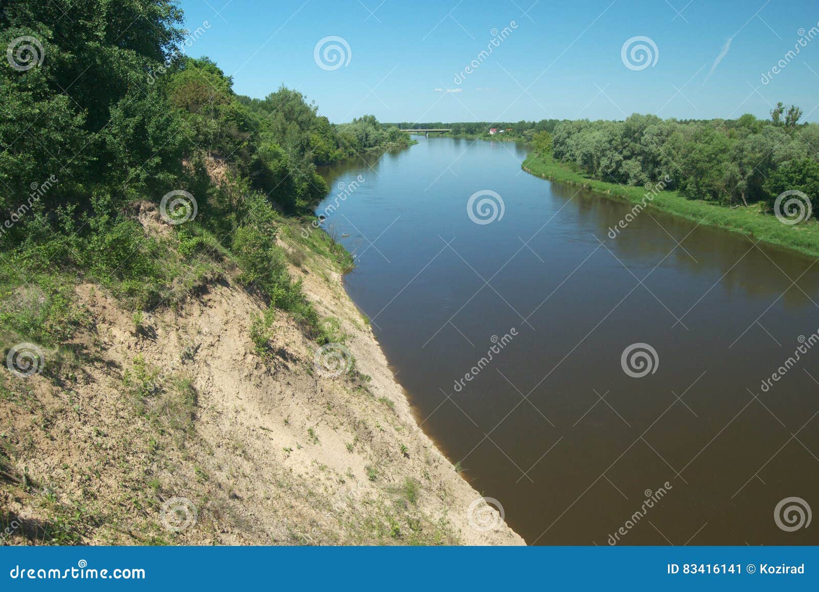 Bug River. Poland Wschodnia Stock Image - Image of tourism, blue: 83416141