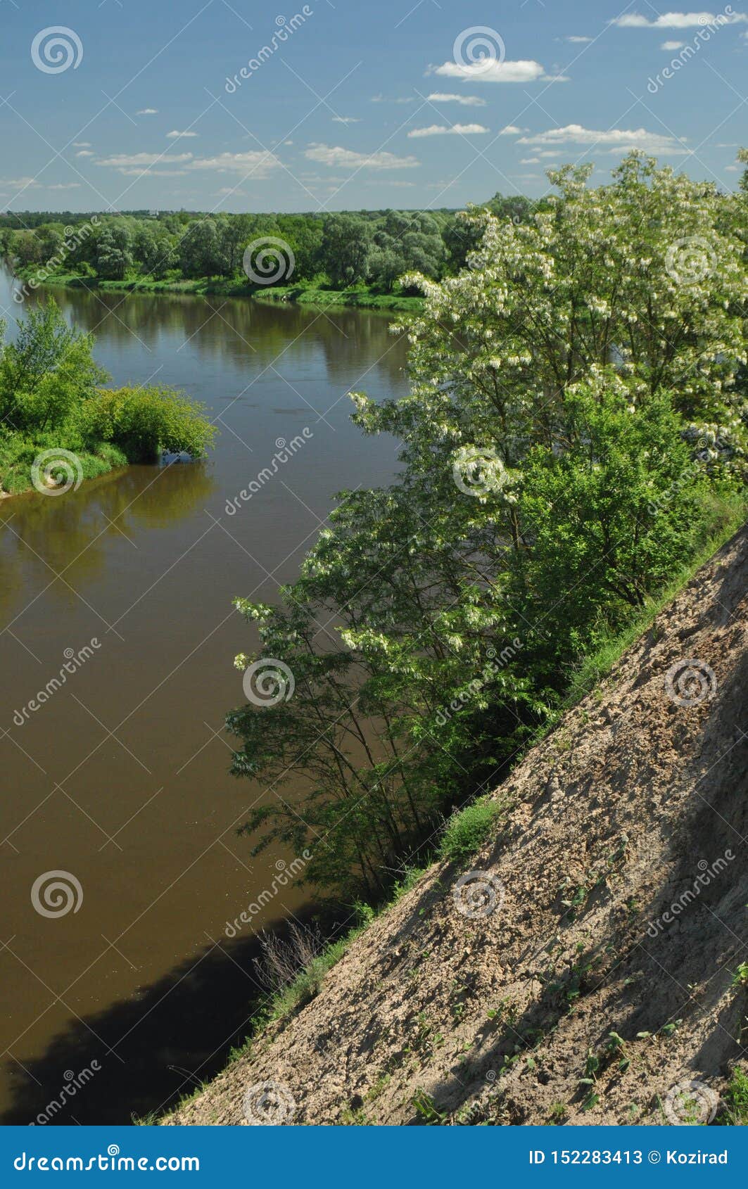 Bug River. Poland Wschodnia Stock Image - Image of sunny, rozkitanie ...