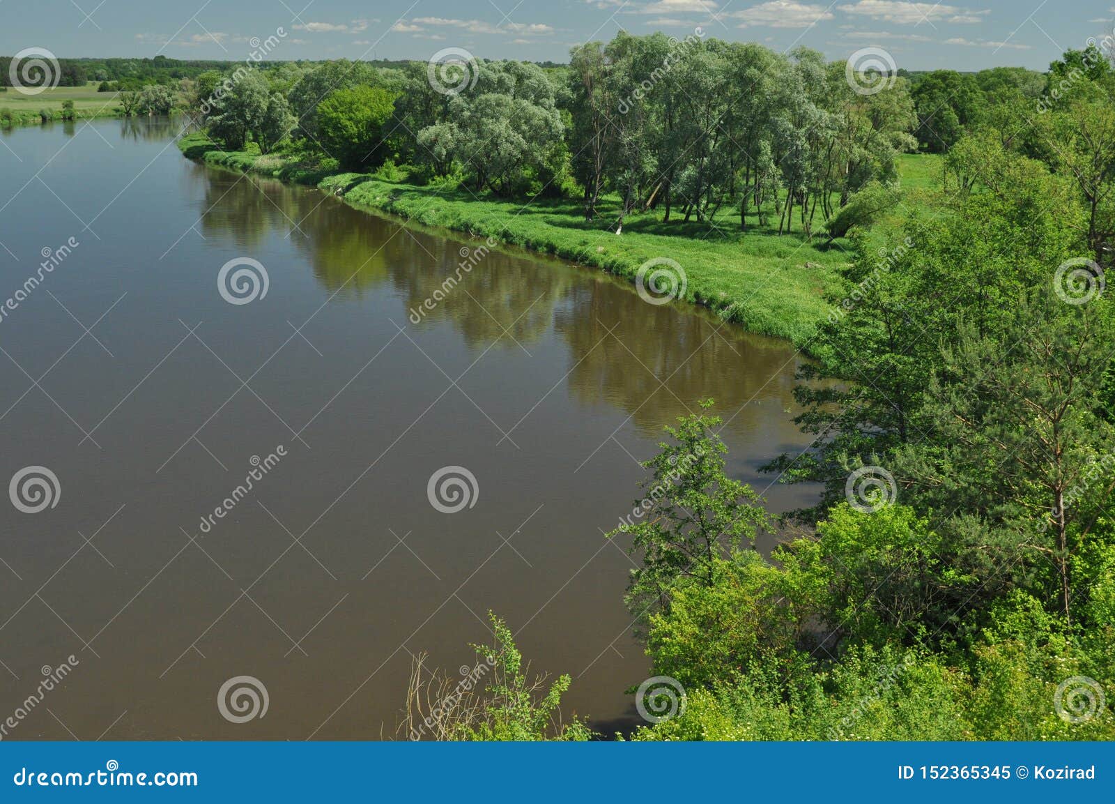 Bug River. Poland Wschodnia Stock Image - Image of bend, riverbed ...