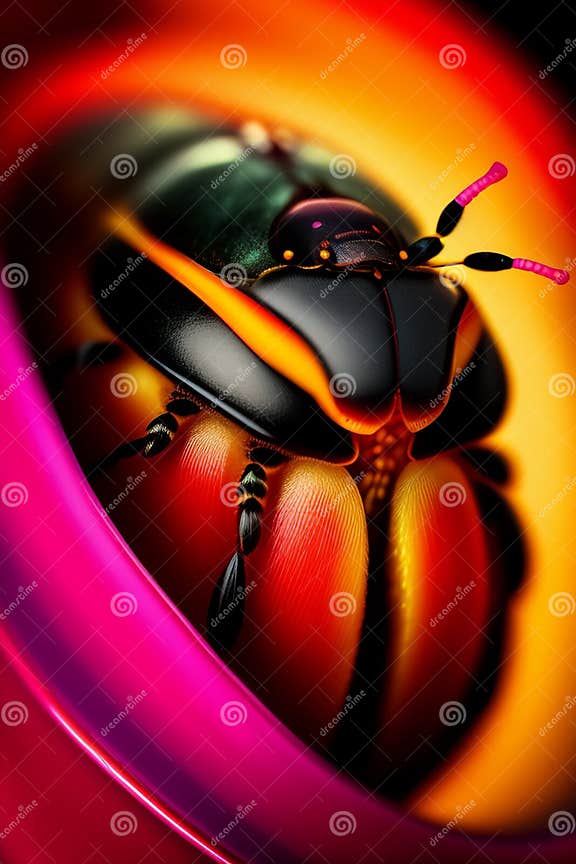 A Close Up of a Bug - Ai Generated Stock Illustration - Illustration of ...