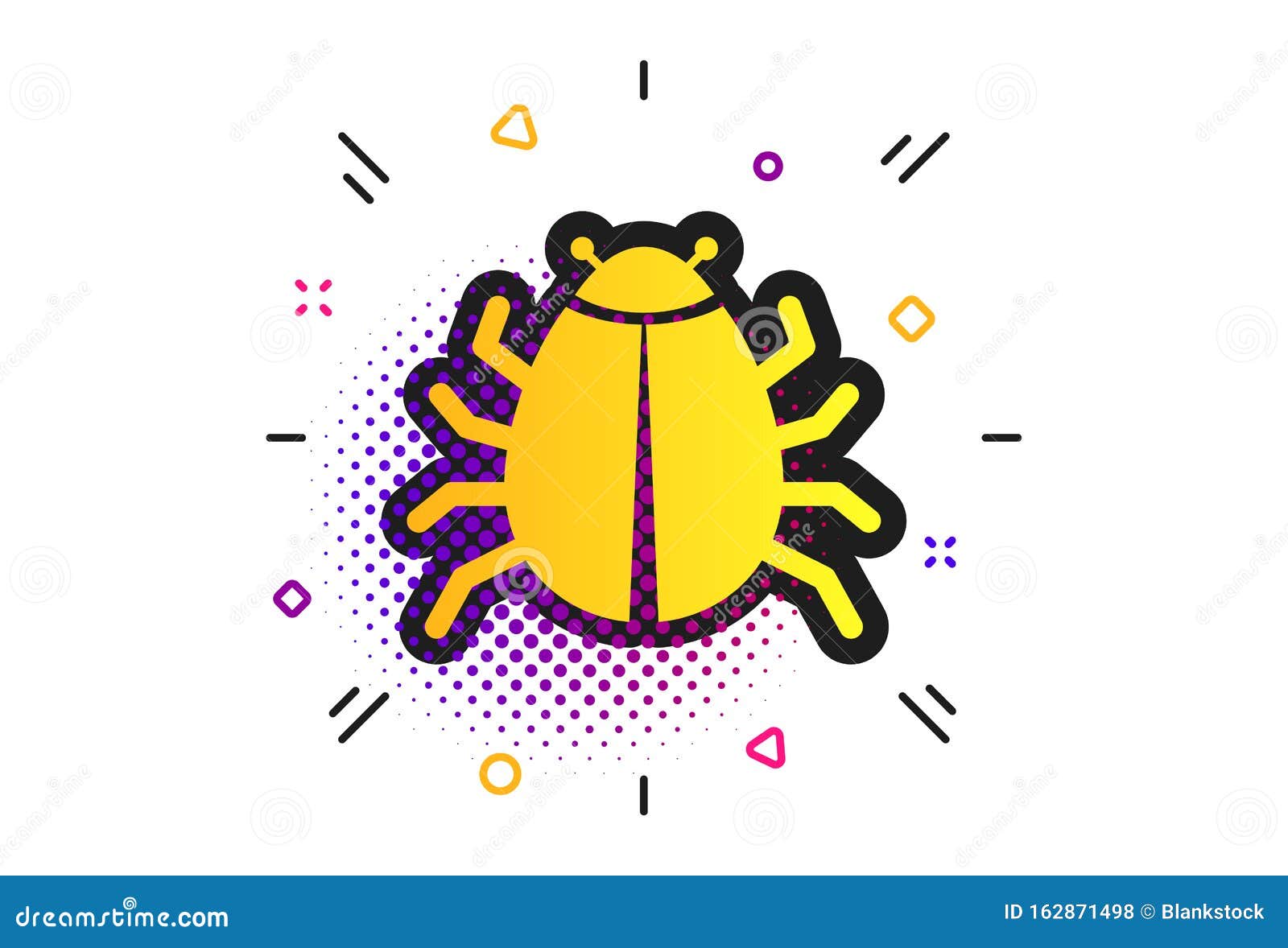 Bug Sign Icon. Virus Symbol. Software Bug Error. Vector Stock Vector ...