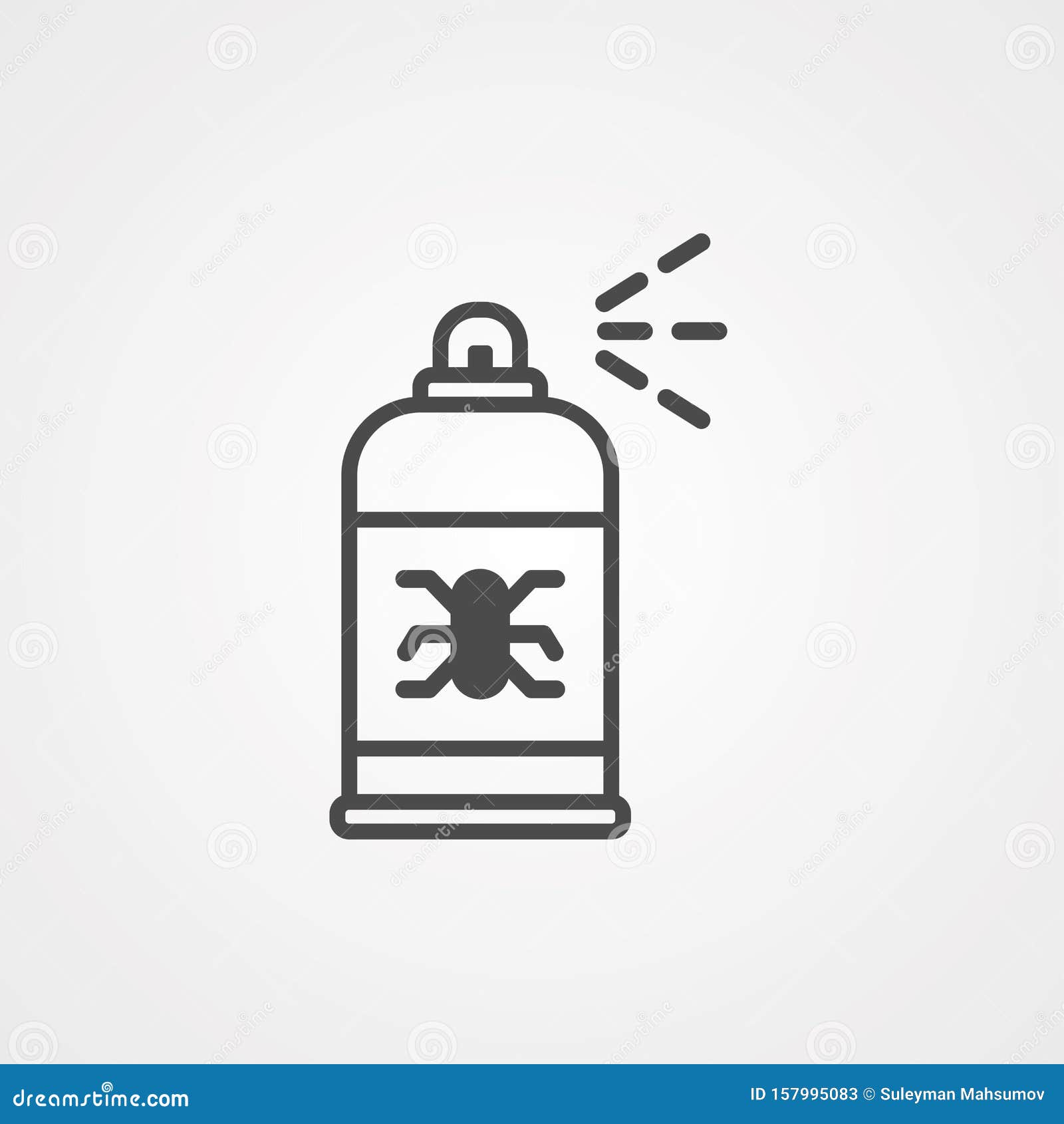 Bug Spray Vector Icon Sign Symbol Stock Illustration - Illustration of ...