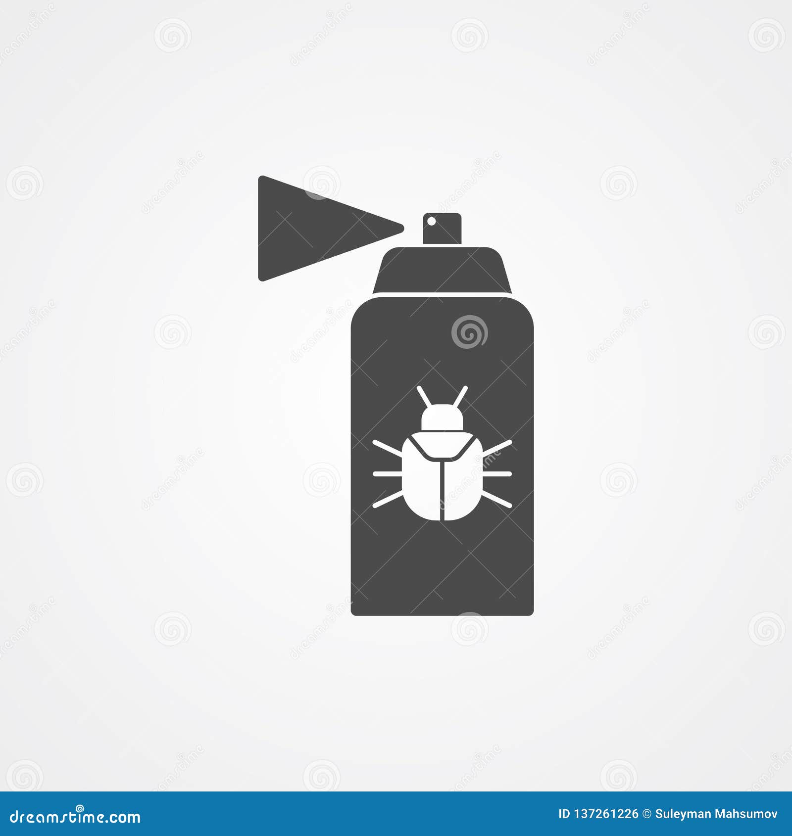 Bug Spray Vector Icon Sign Symbol Stock Vector - Illustration of ...