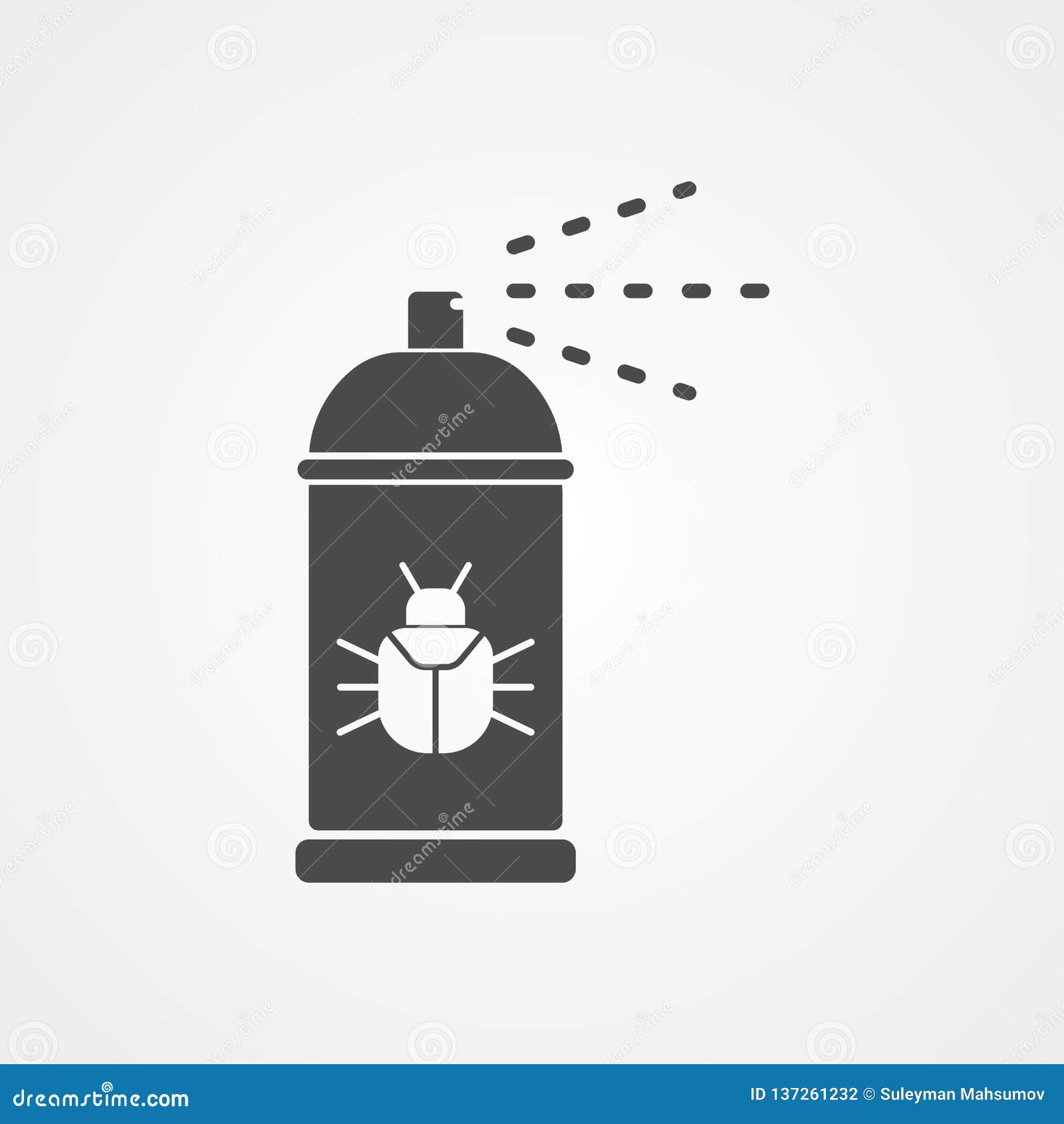 Bug Spray Vector Icon Sign Symbol Stock Vector - Illustration of bedbug ...
