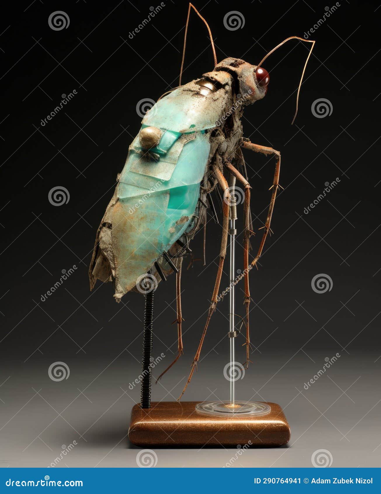 A bug on a stand stock illustration. Illustration of invertebrate ...