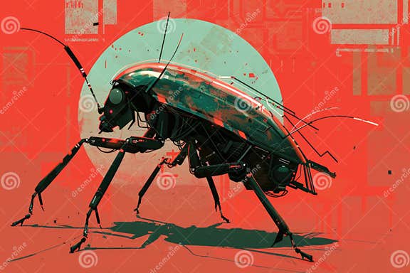 A Bug Standing in the Dirt, Suitable for Nature Themes Stock Photo ...