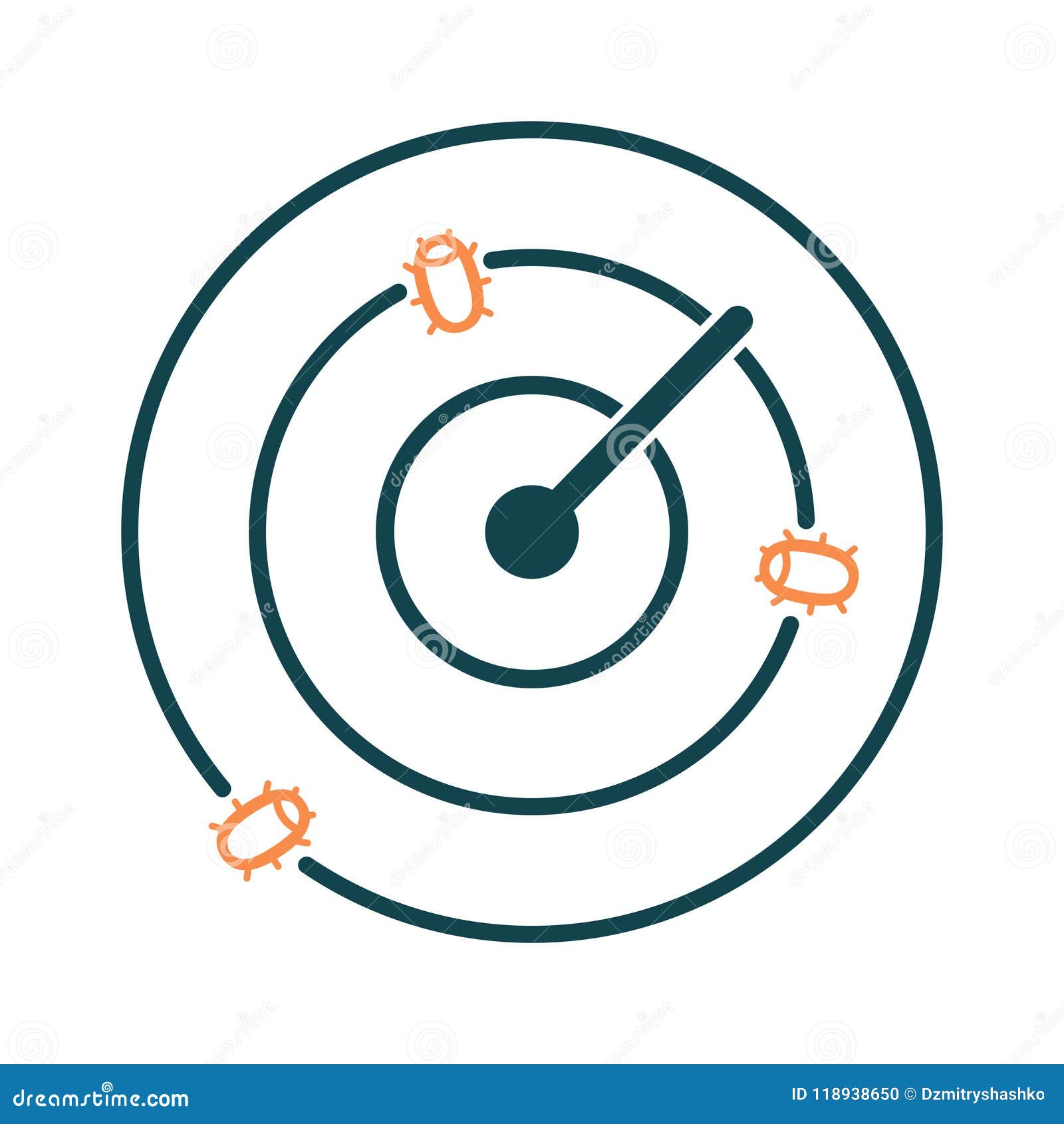 Bug Tracking Icon Cartoon Vector | CartoonDealer.com #118938493