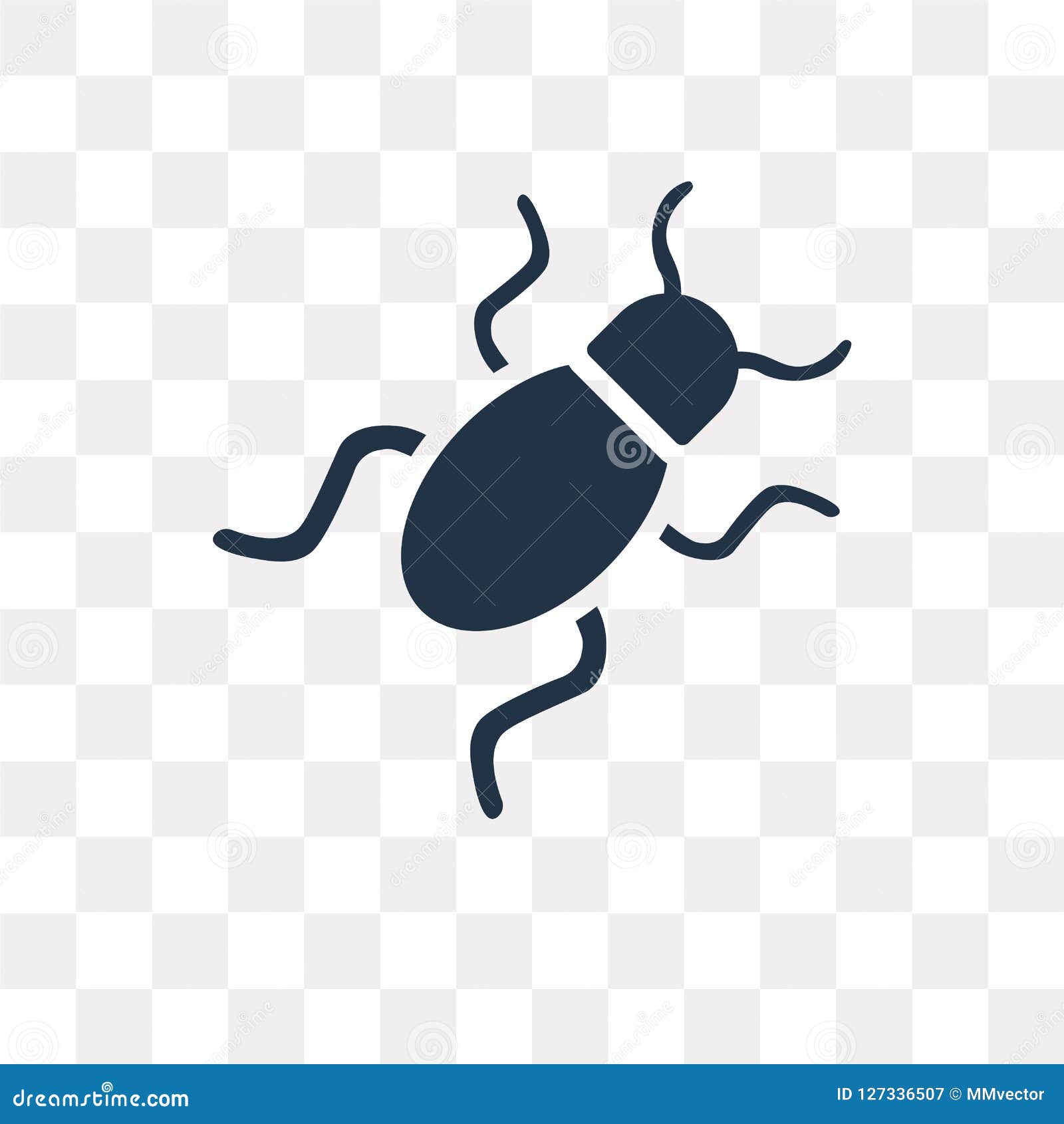 Bug Vector Icon Isolated on Transparent Background, Bug Transpa Stock ...