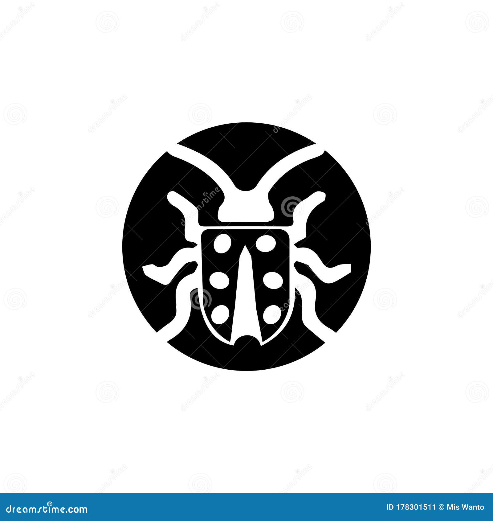 Bug Vector Illustration Icon Design Template Stock Illustration ...