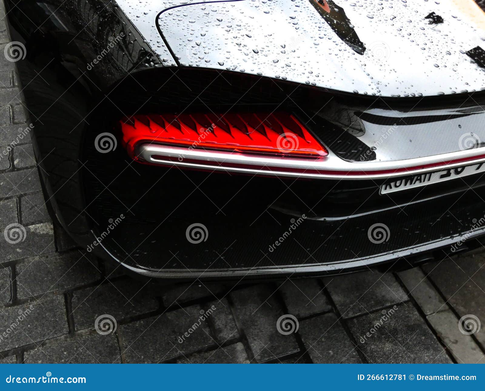 Bugatti chiron tail lights editorial photo. Image of sedan - 266612781