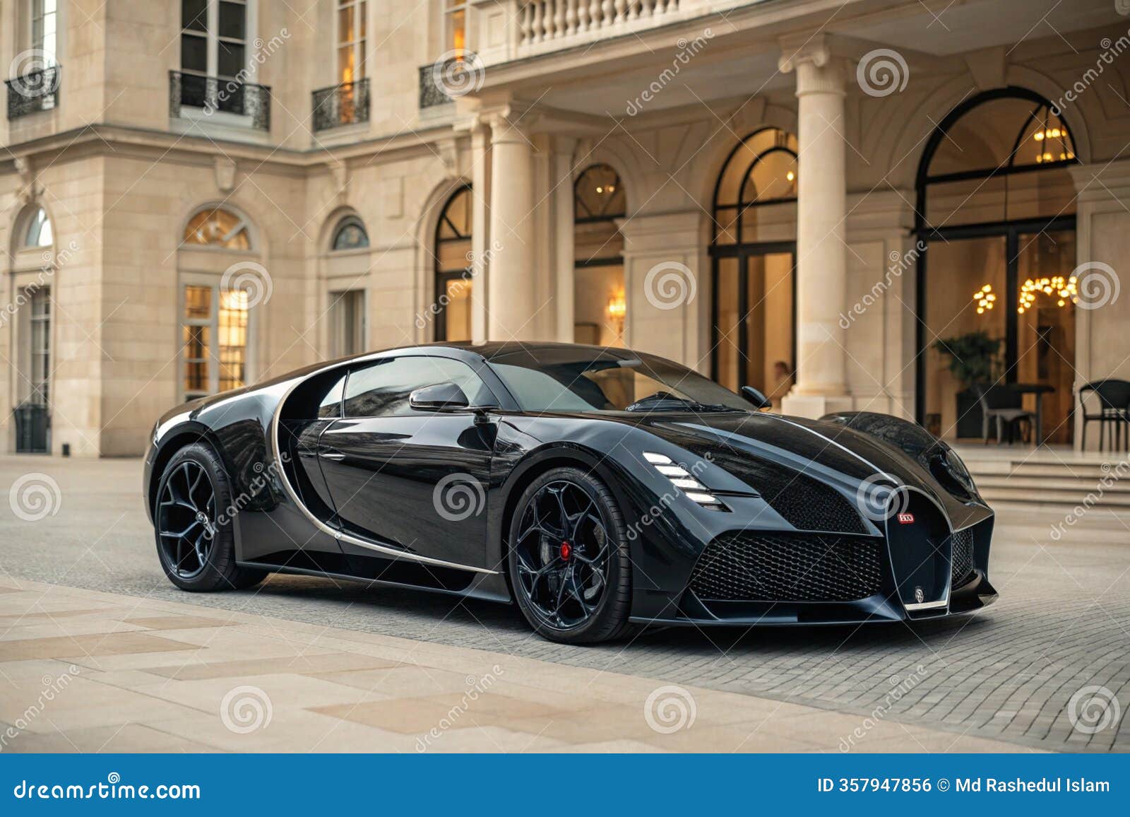 Bugatti La Voiture Noire. Generated Using AI. Stock Illustration ...