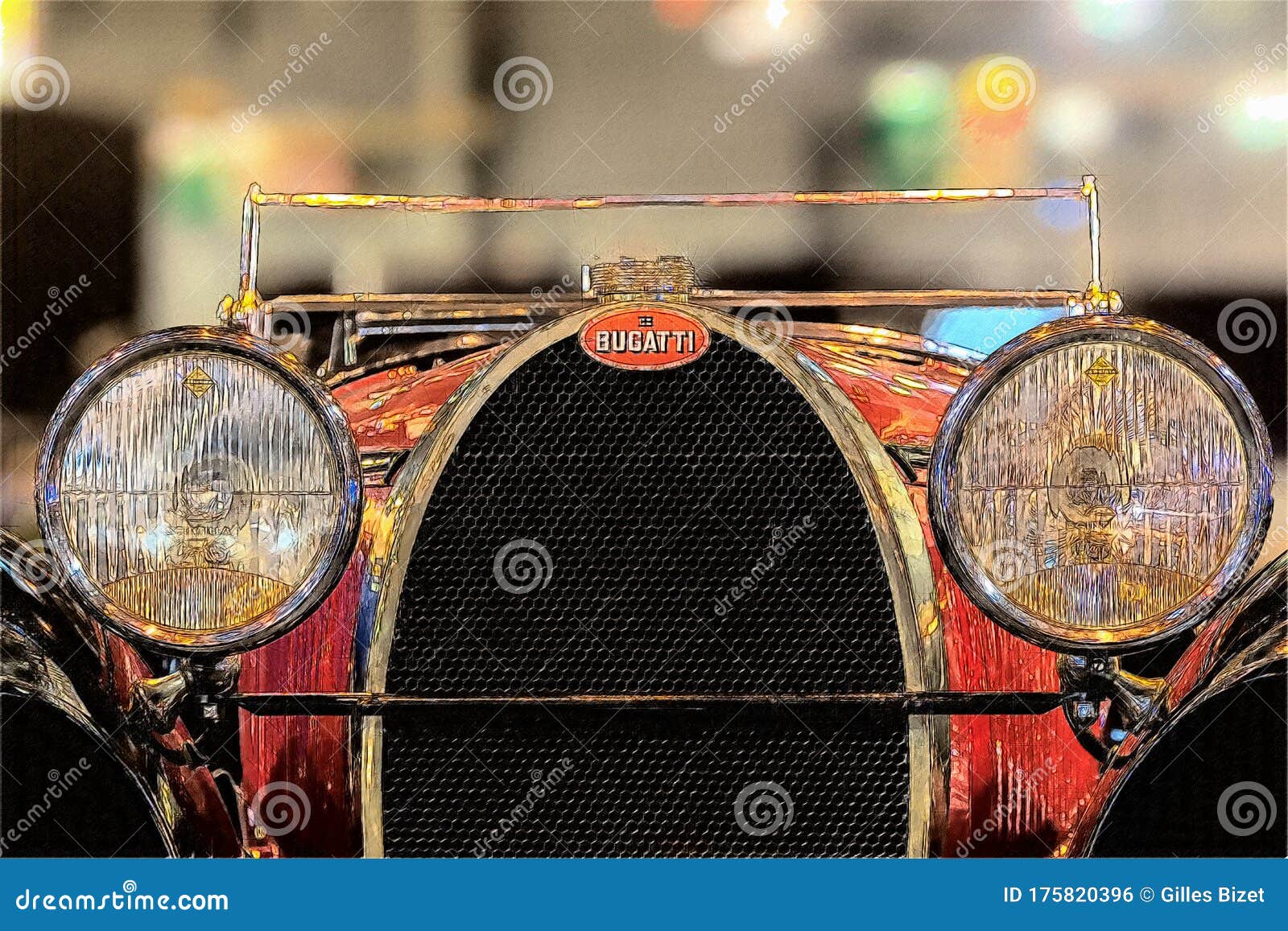 2017 - Bugatti Grille and Logo Editorial Photo - Image of model ...