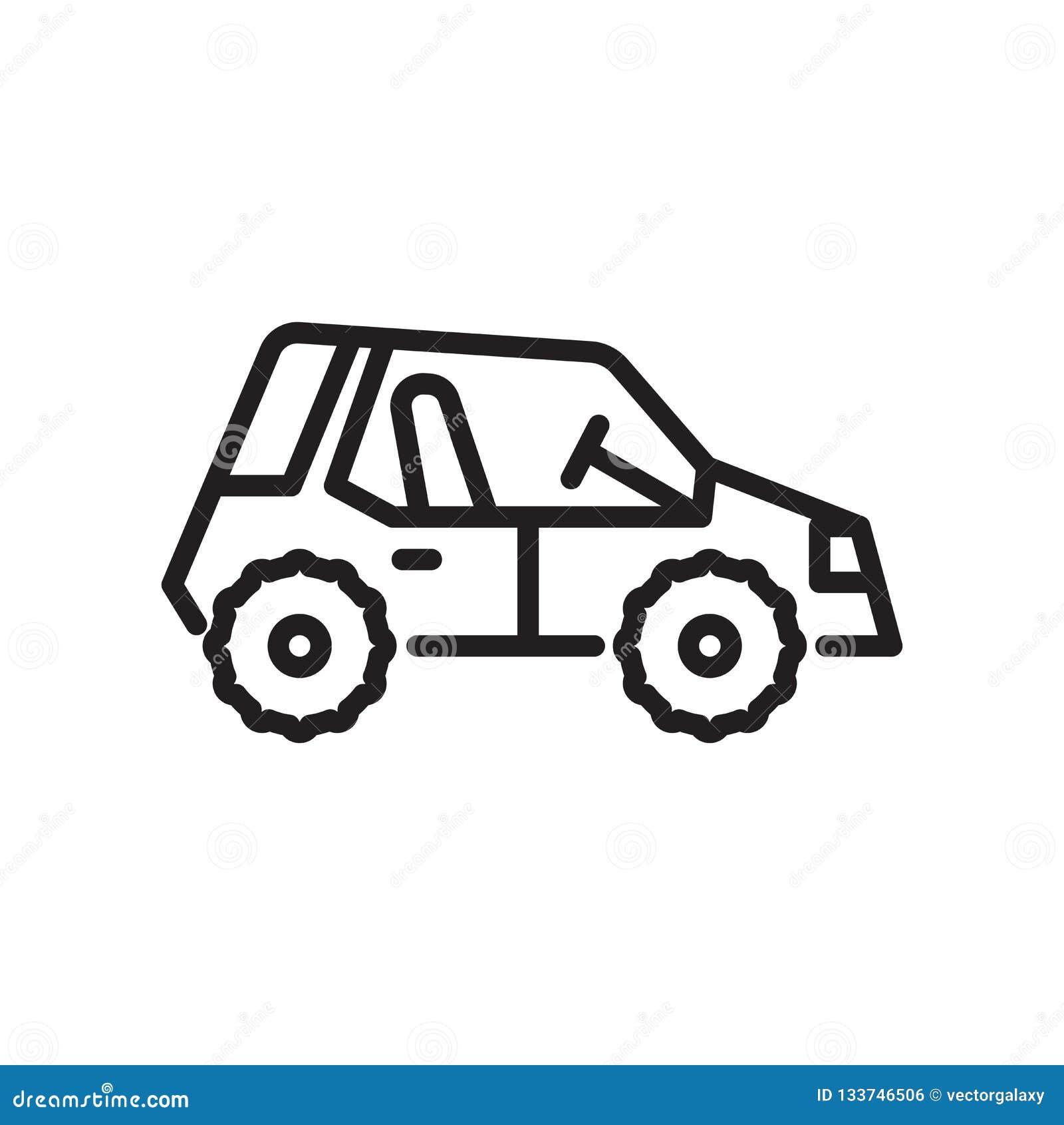 Vintage Dune Buggy Cartoon Vector | CartoonDealer.com #11129157