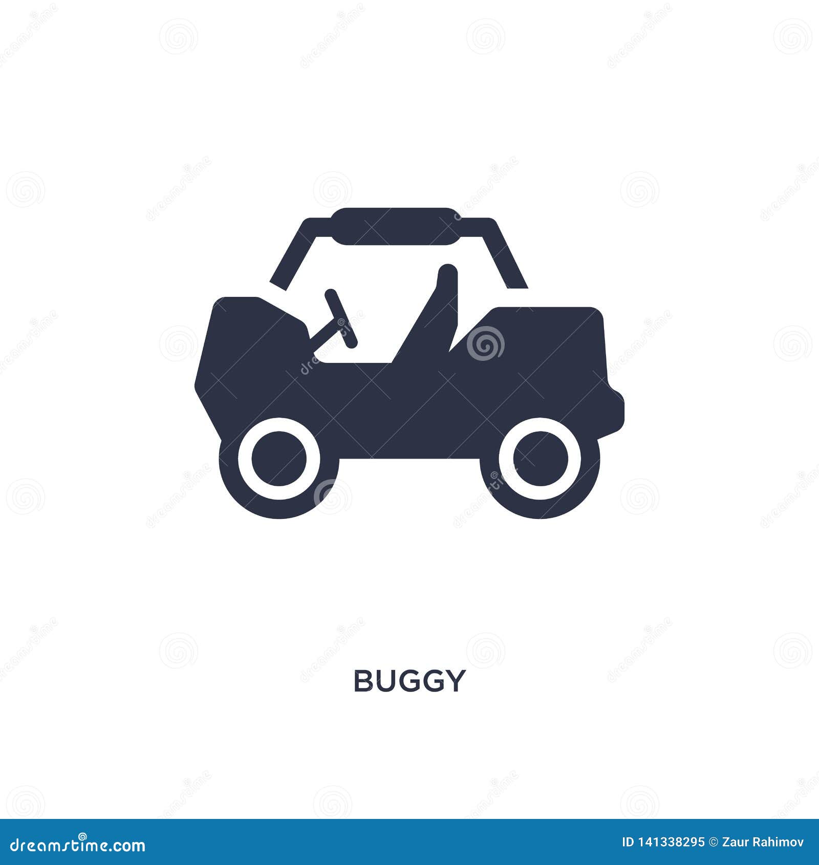 Buggy Icon on White Background. Simple Element Illustration from Free ...