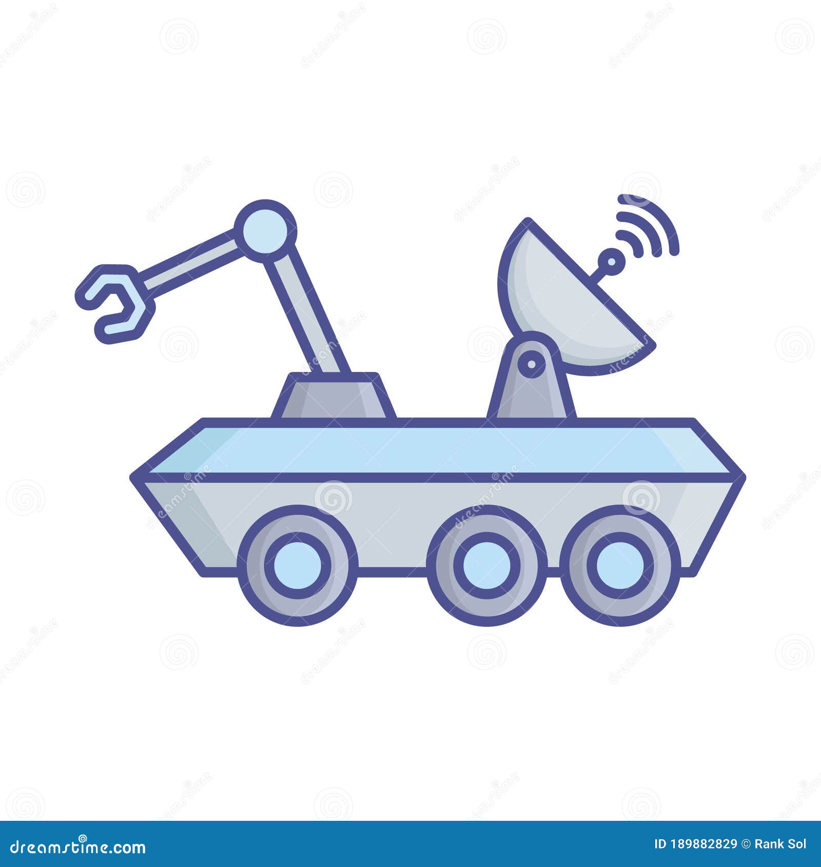 Buggy Outline with Color Fill Inside Vector Icon Which Can Easily ...