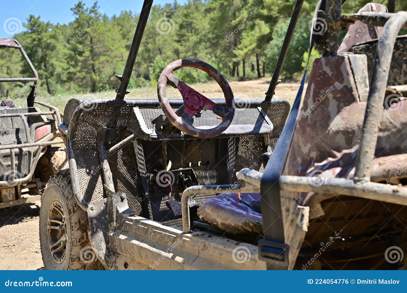 The Buggy S Cockpit is Covered in a Thick Crust of Mud after the Race ...