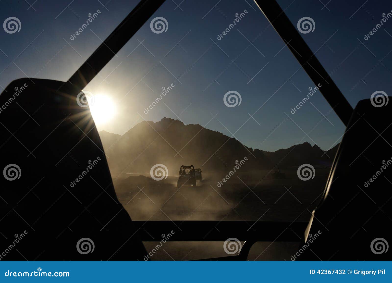 Buggy Safari In Egypt. Extreme Off Road Racing. Royalty-Free Stock ...