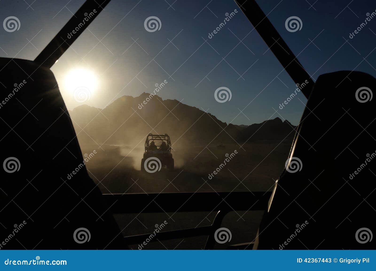 Buggy Safari In Egypt. Extreme Off Road Racing. Royalty-Free Stock ...