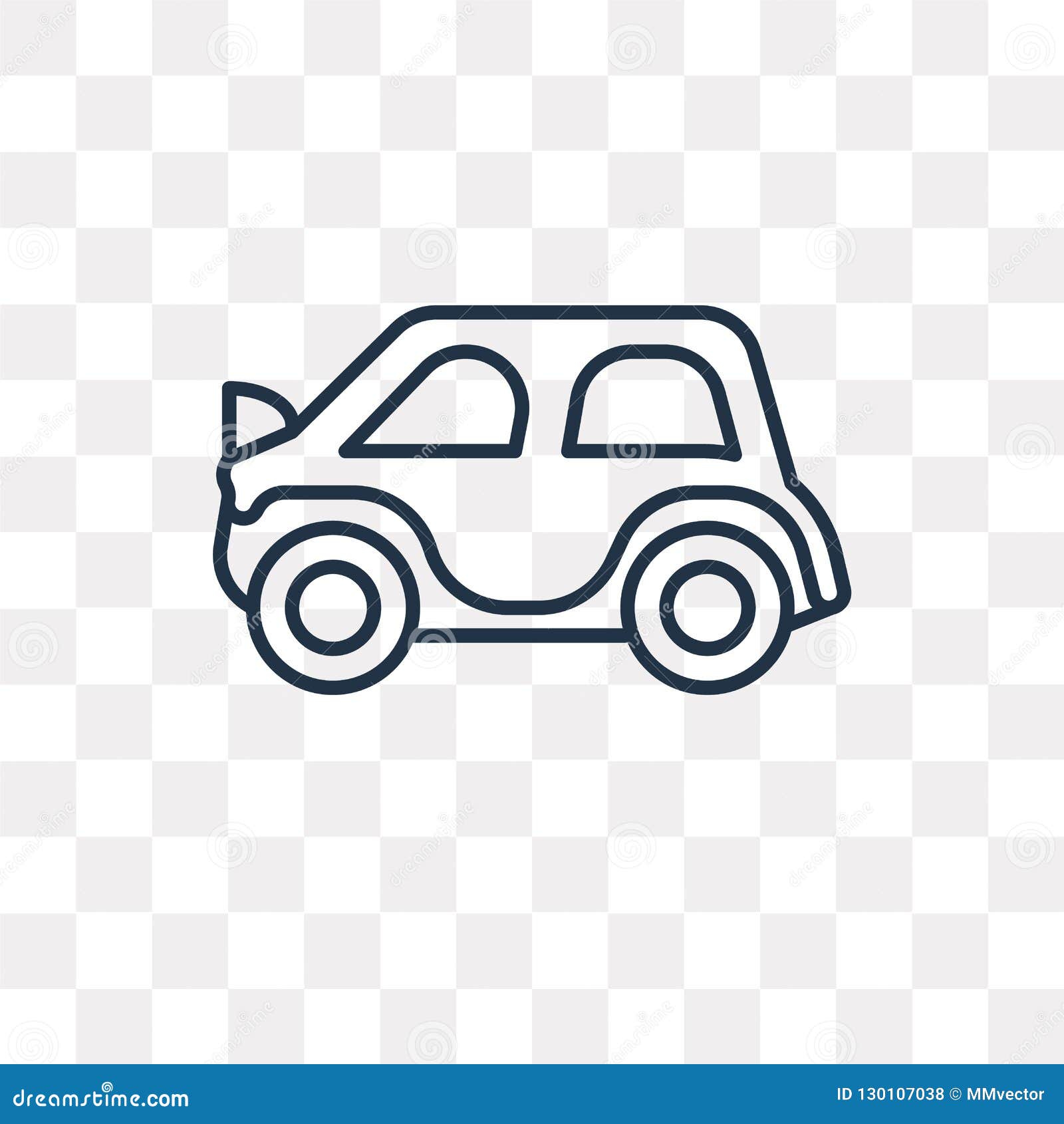 Buggy Vector Icon Isolated On Transparent Background, Linear Bug ...