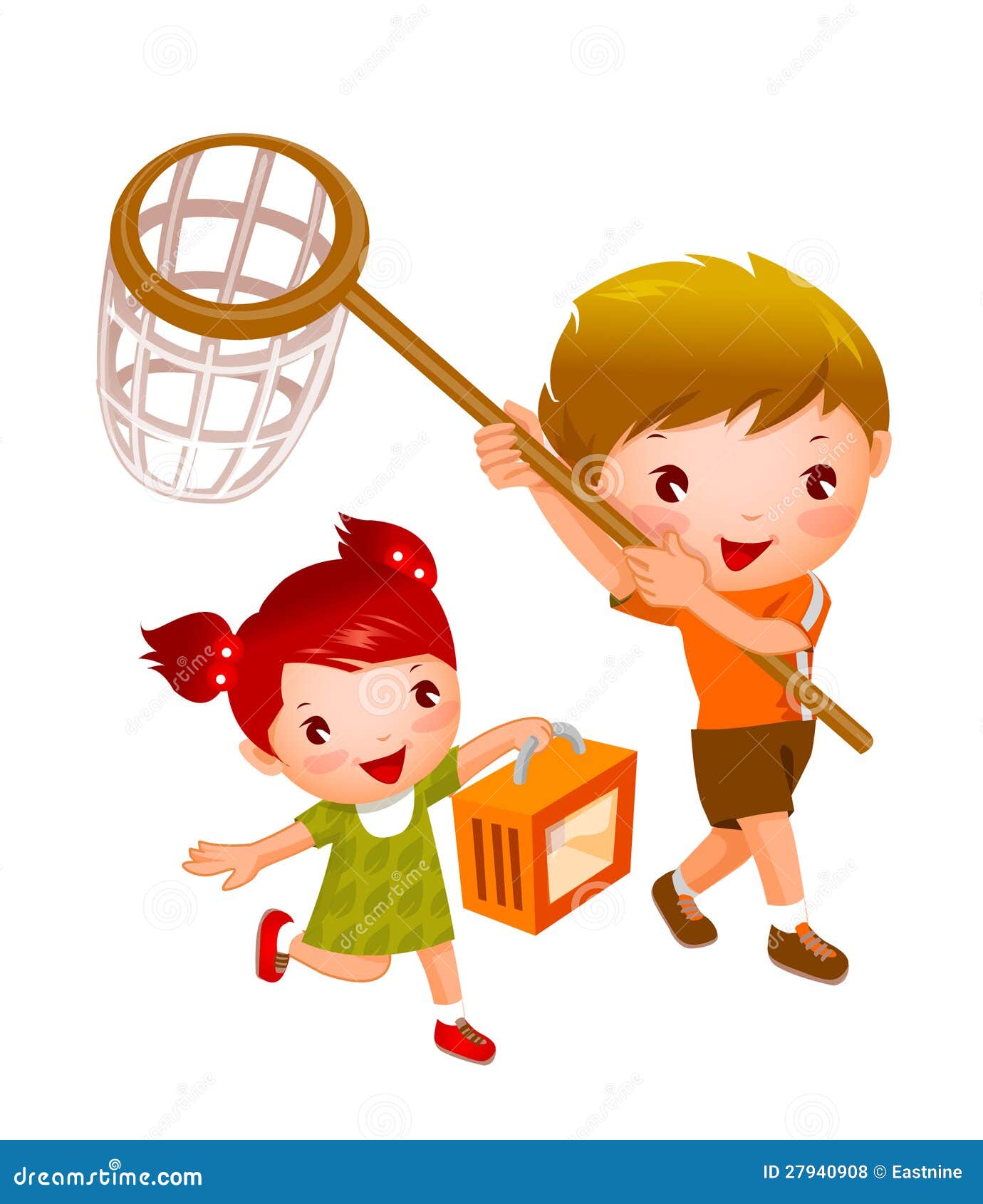 Bughunting stock vector. Illustration of couple, activity - 27940908