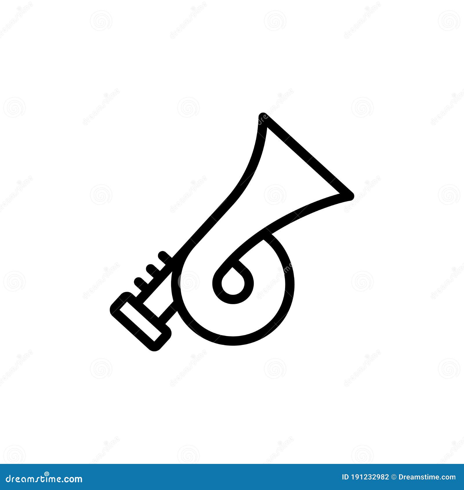 Bugle Icon. Simple Color With Outline Vector Elements Of Rock N Roll Icons For Ui And Ux ...