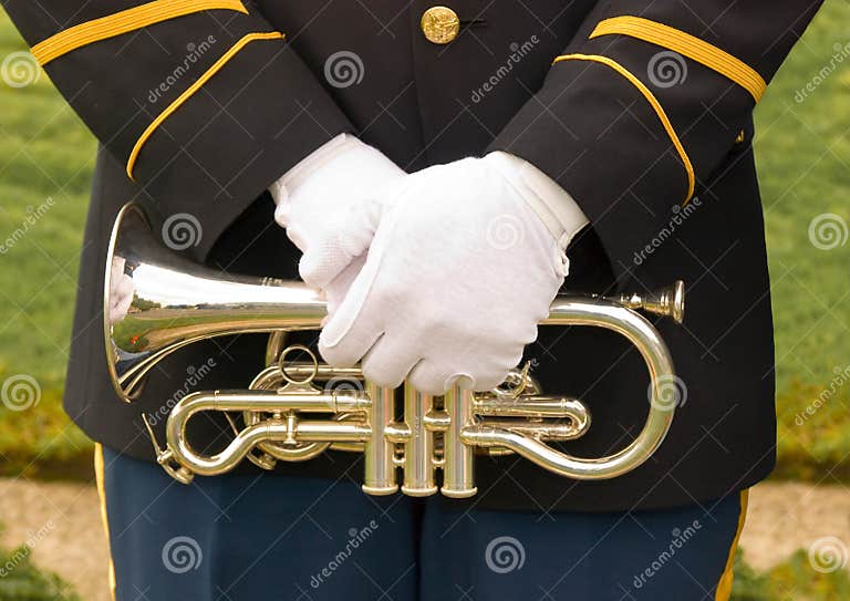 Bugler stock photo. Image of gloves, flags, battle, navy - 8903072