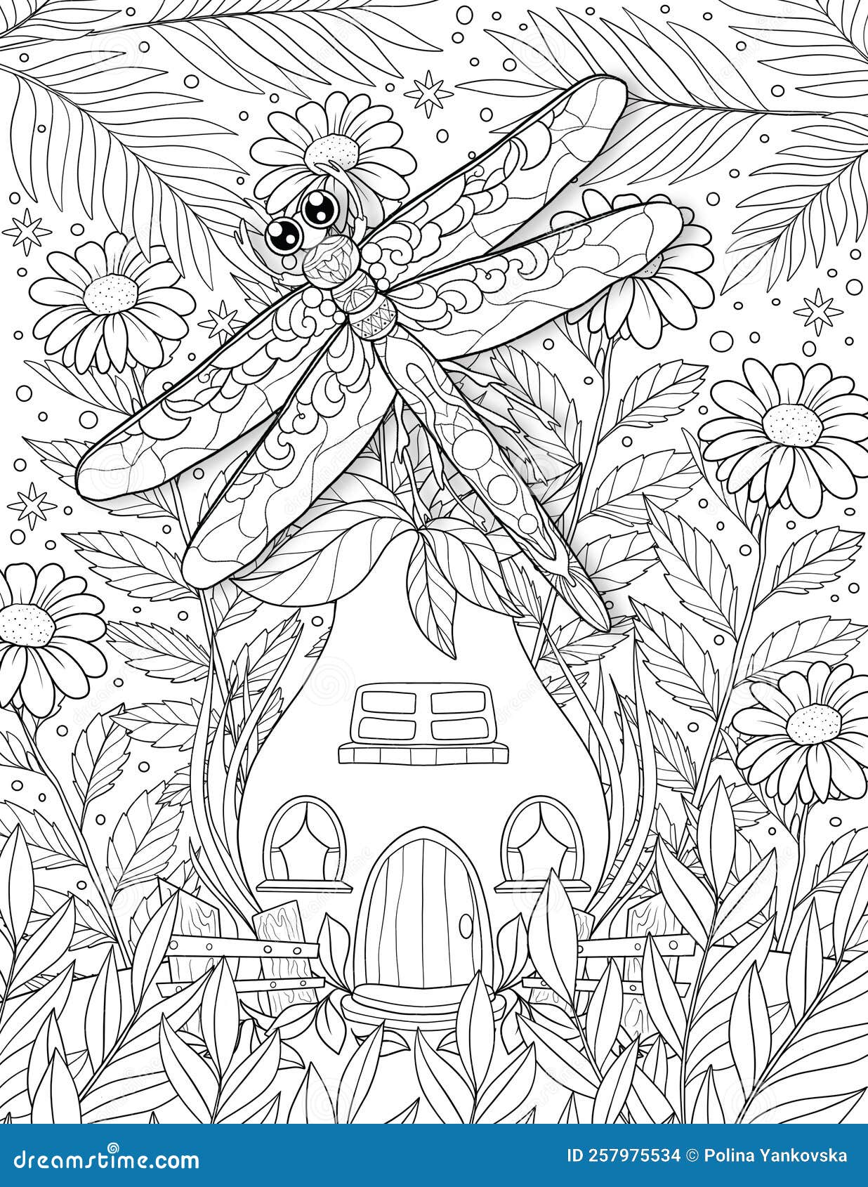 Bugs Coloring Page for Adult Stock Illustration - Illustration of ...