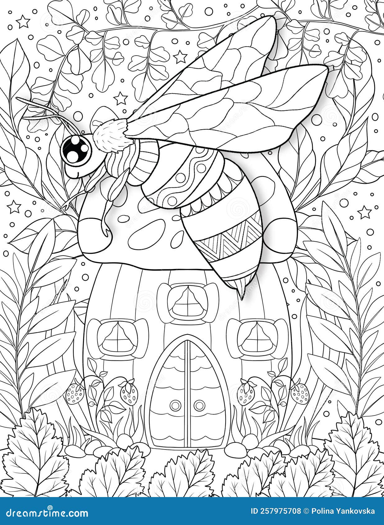 Bugs Coloring Page For Adult Stock Photography | CartoonDealer.com ...
