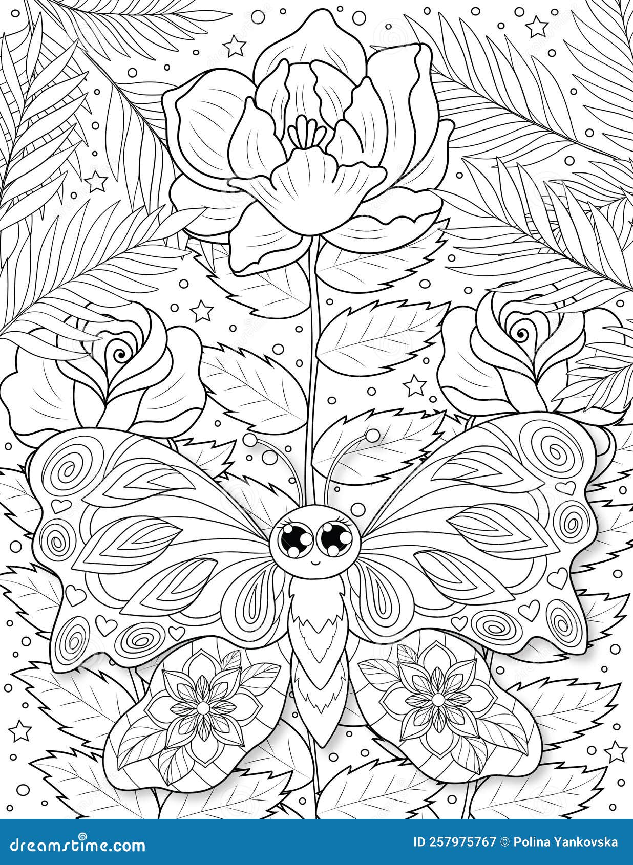 Bugs Coloring Page for Adult Stock Illustration - Illustration of line ...