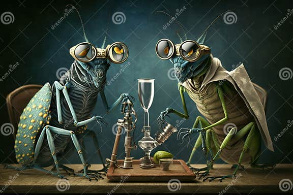 Bugs Experiment on Humans in a Lab, Created with Generative AI ...