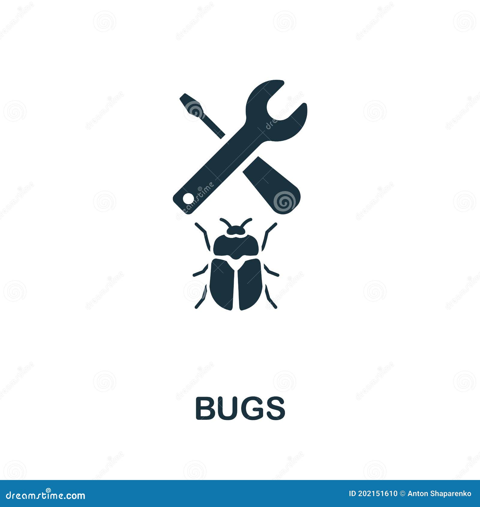 Bugs Icon. Simple Element from Website Development Collection. Filled ...