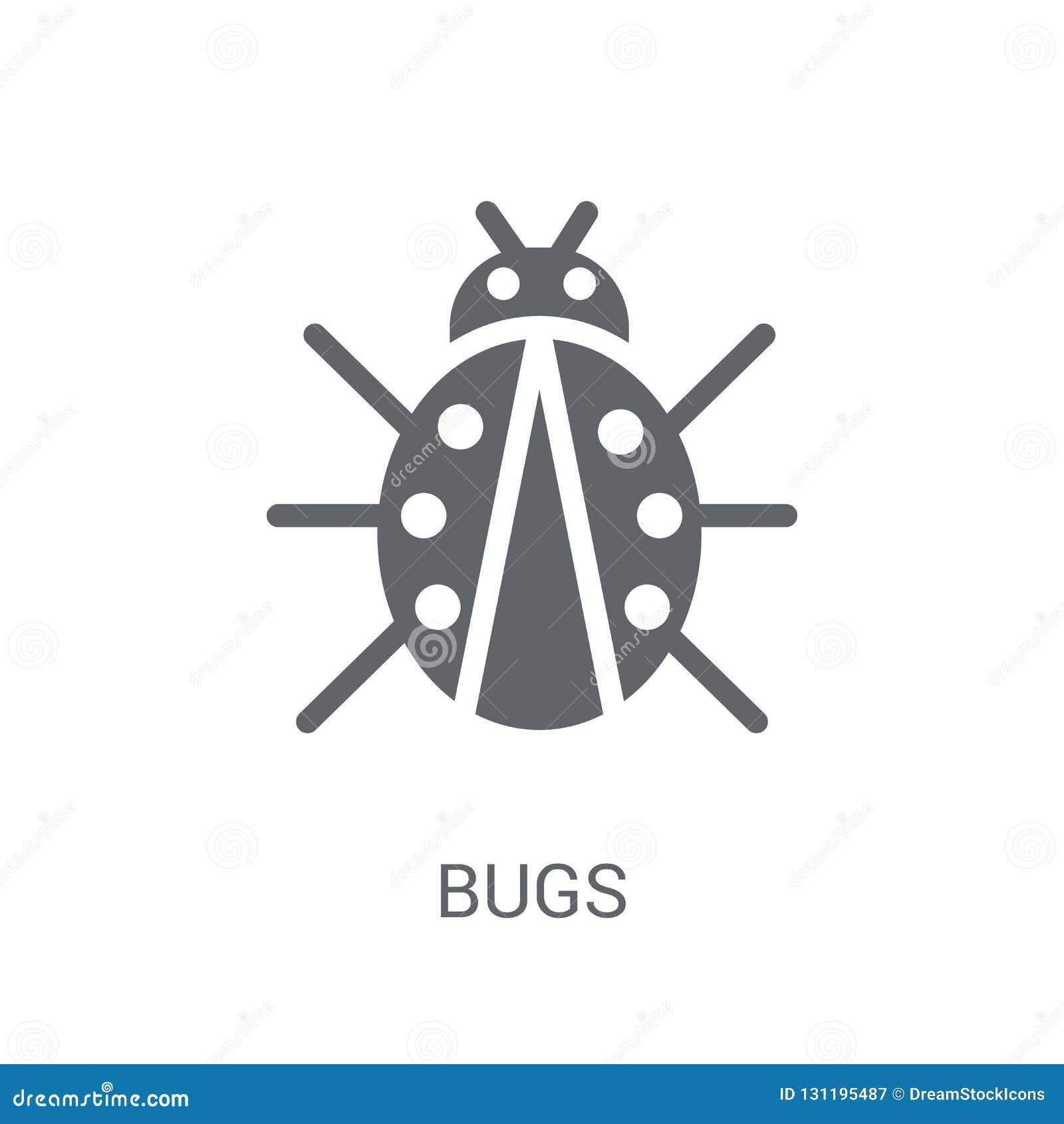 Bugs Icon. Trendy Bugs Logo Concept on White Background from Technology ... Bugs Icon. Trendy Bugs Logo Concept on White Background from Technology ...