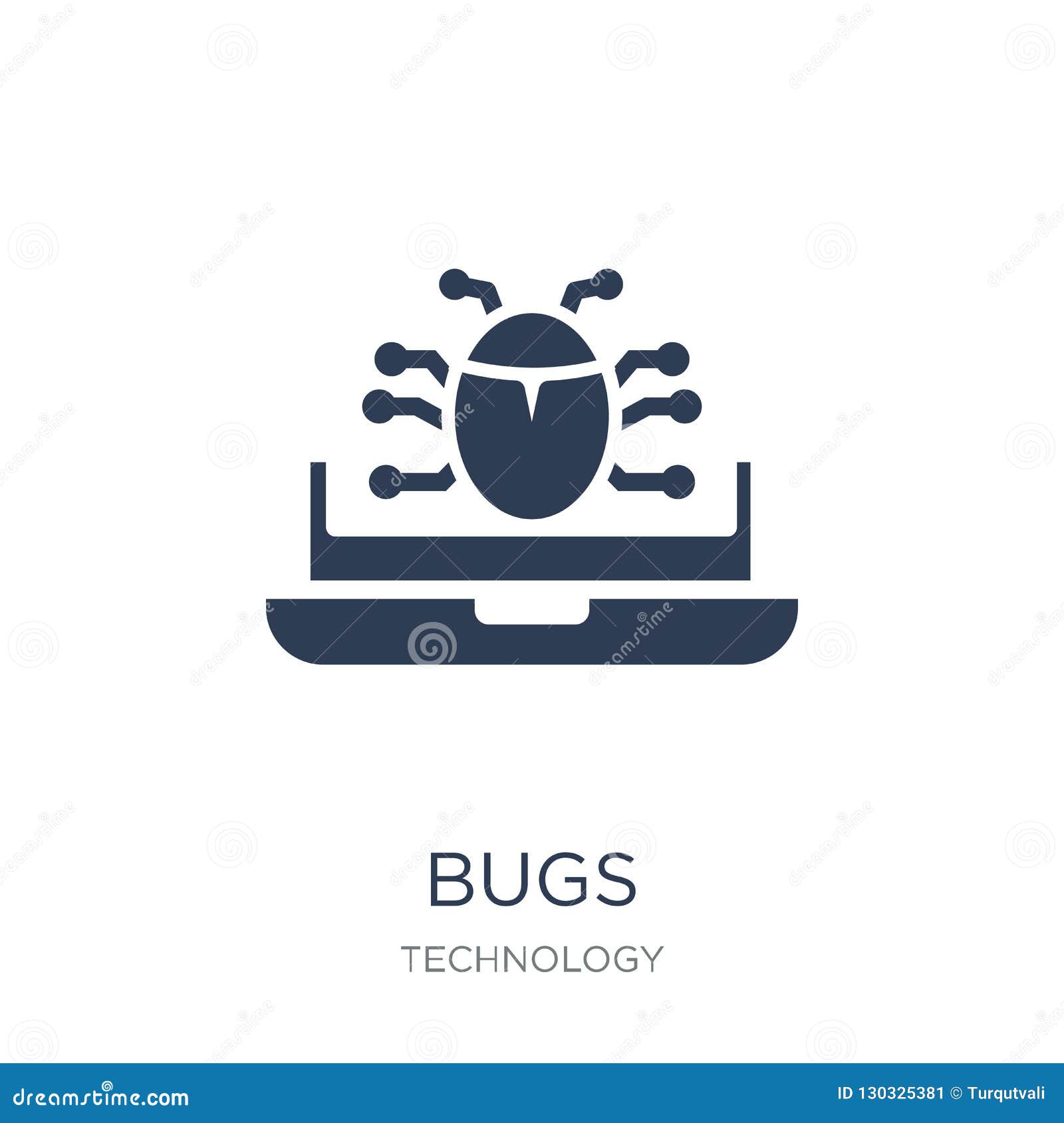 Bugs Icon. Trendy Flat Vector Bugs Icon on White Background from Stock ...