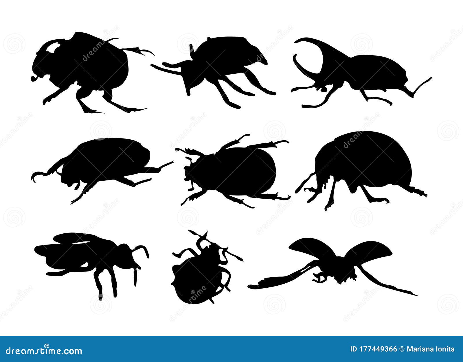 Silhouette Bugs Stock Illustrations – 1,732 Silhouette Bugs Stock ...