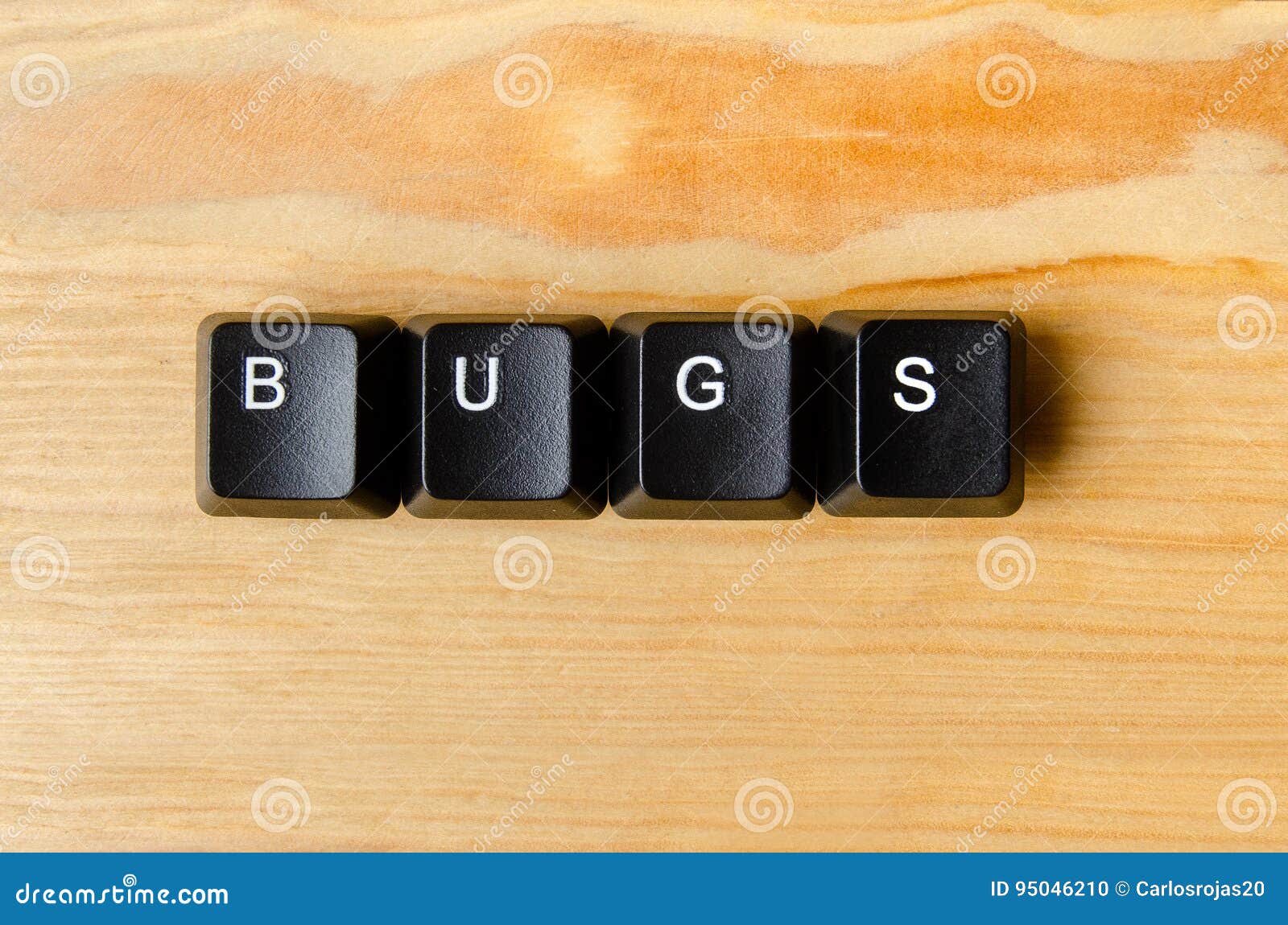 Bugs word stock photo. Image of software, quote, buttons - 95046210