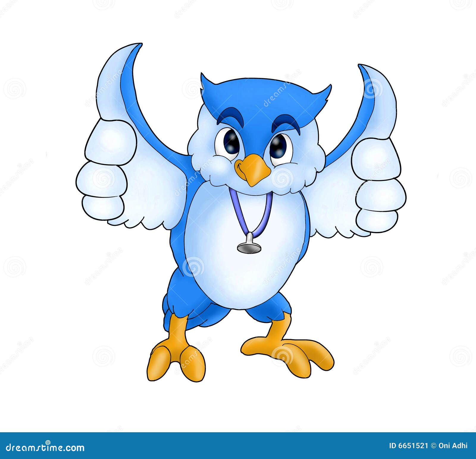 Buho azul stock de ilustración. Ilustración de animal - 6651521