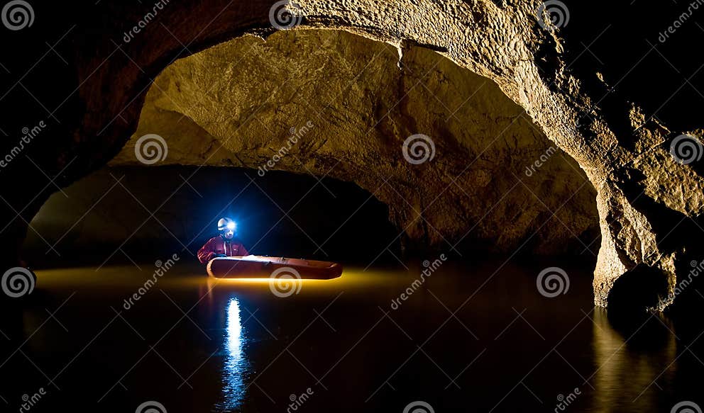 Buhui Cave stock image. Image of adventure, caver, background - 18458559