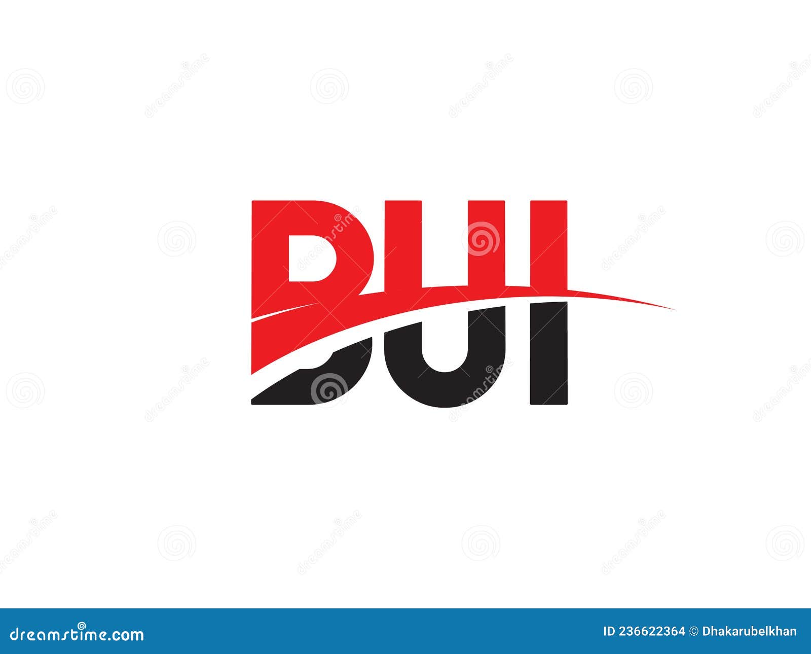 BUI Letter Initial Logo Design Vector Illustration Stock Vector ...