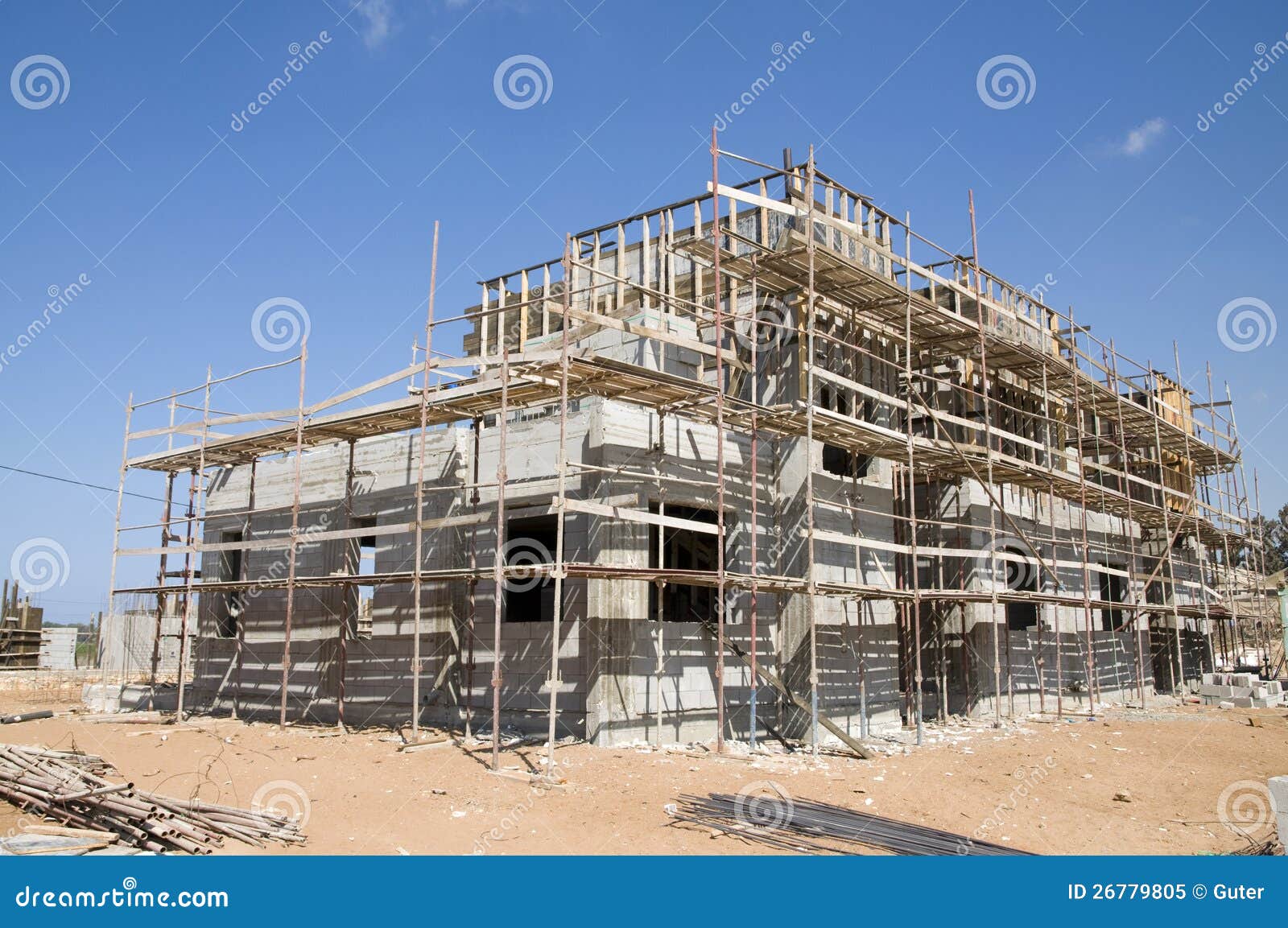 Buidling a house stock image. Image of base, ground, accommodations ...