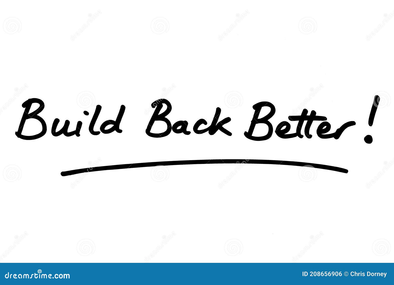 Build Back Better stock illustration. Illustration of betterment ...